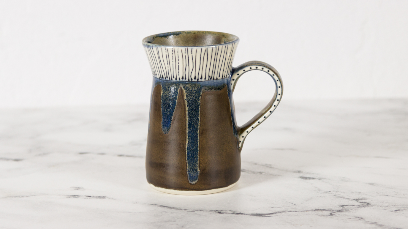 Lava Rock Liner Flared Mug - Mayco